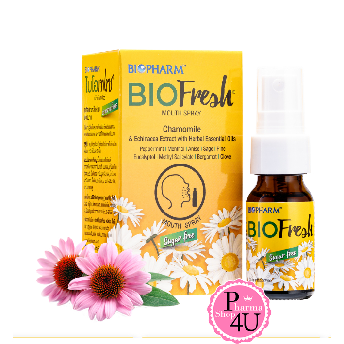 BIOFRESH MOUTH SPRAY ไบโอเฟรช เม้าส์ สเปรย์ (15 ml.) #8640 | Shopee ...