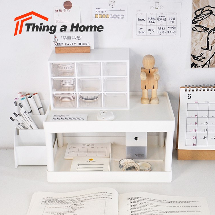 Thing a Home ชั้นวางของ2ชั้น ที่วางอเนกประสงค์ ชั้นพลาสติก ช่วยประหยัด ...
