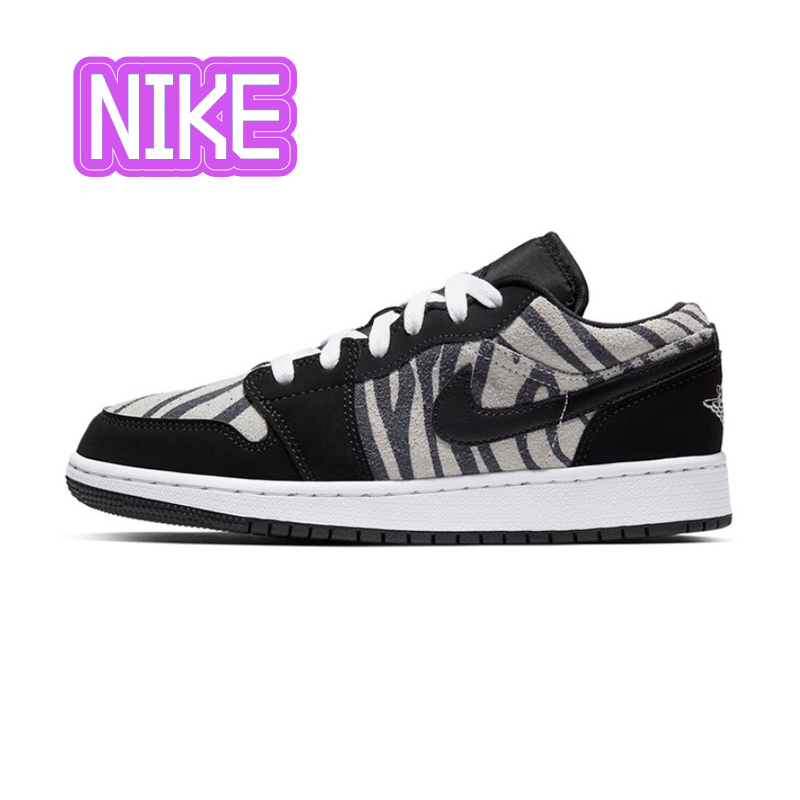 Jordan Air Jordan 1 Low Zebra Low Black White Retro รองเท้าผ้าใบ ของแท้ ...