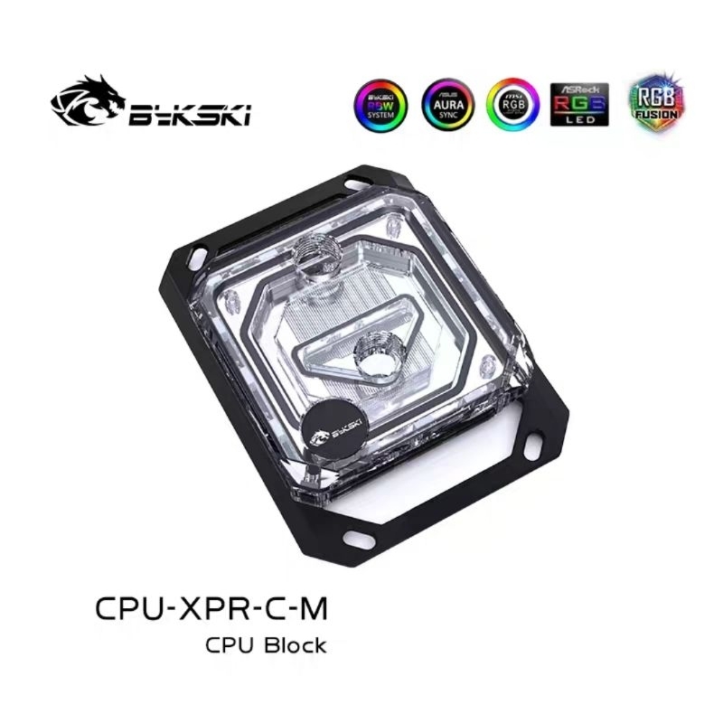 BYKSKI บล็อคน้ำซีพียู Fin 0.3mm CPU Waterblock INTEL AMD | Shopee Thailand