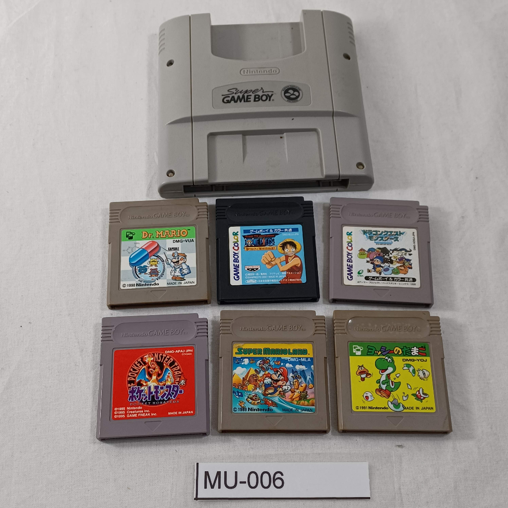 NINTENDO Super Famicom SFC Super Gameboy GB Lot of 6 Pokemon Wario ...