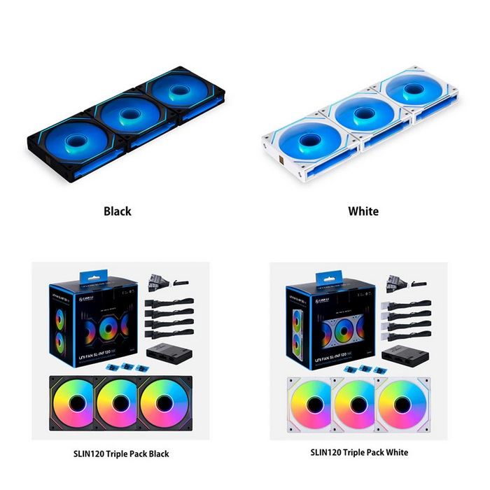 LIAN LI UNI FAN SL120 INFINITY PACK3 ARGB 120MM FAN With Controller ...