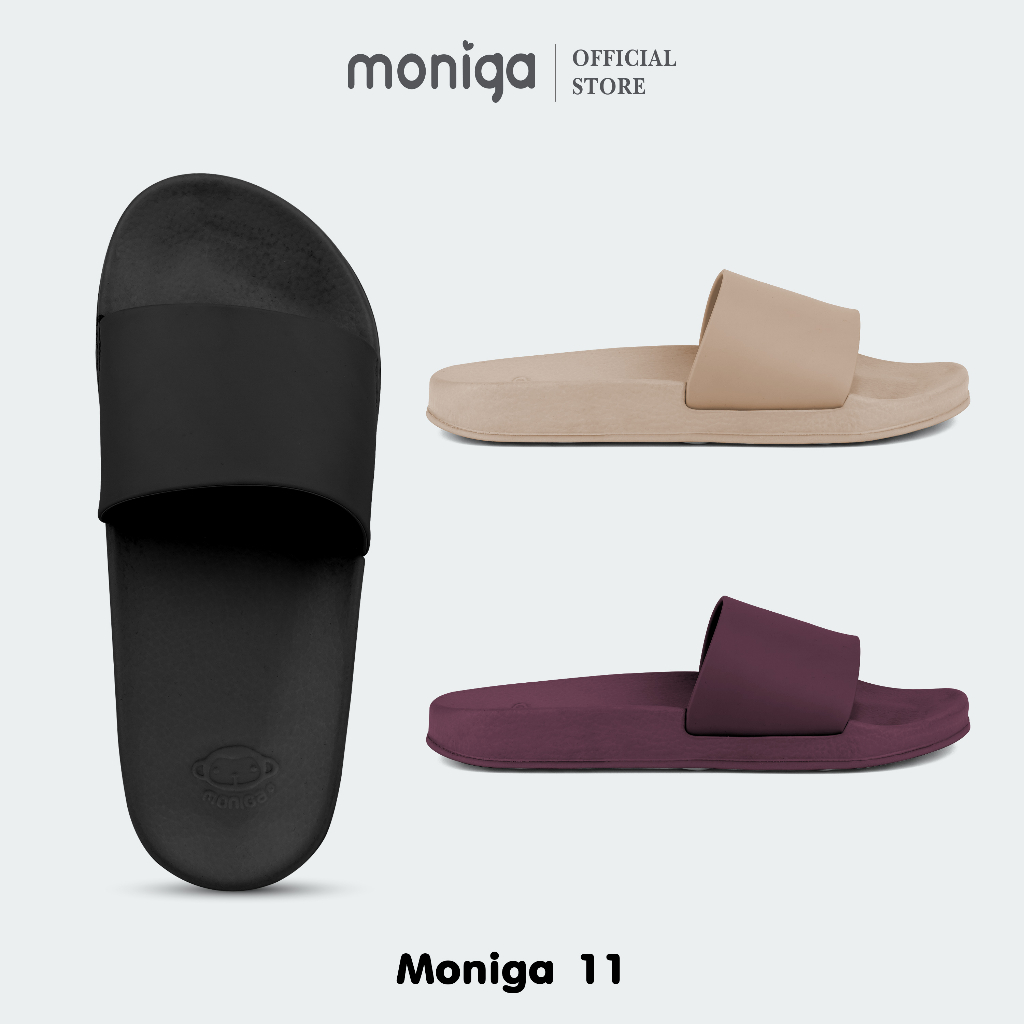 (1แถม1) MONIGA BY MONOBO รุ่น MONIGA 11 รองเท้าแตะแบบสวม เบา นิ่ม สบาย ...