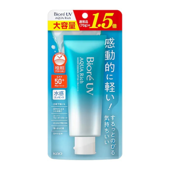 Biore UV Aqua Rich Watery Essence SPF50+ PA++++ ขนาด 70g/105g แพคเกจใหม่ | Shopee Thailand