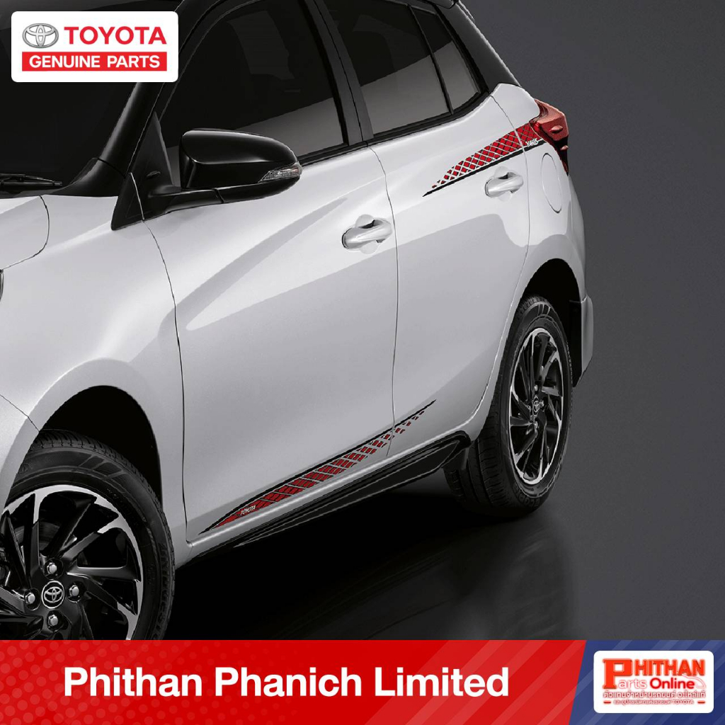 อะไหล่แท้ โตโยต้า สติ๊กเกอร์ตกแต่งด้านข้างTape Stripe TOYOTA Flash ll ...