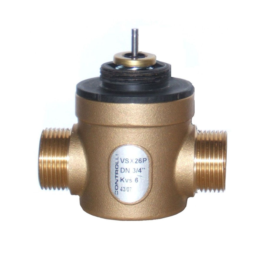 VSXT26P - 2 way brass valve 3/4" flat connection (iSMA CONTROLLI ...