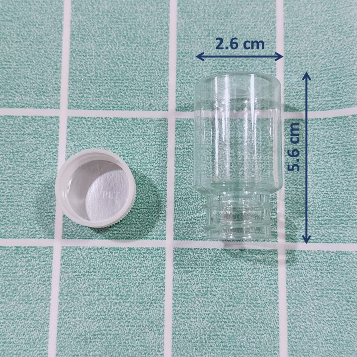 ขวดพลาสติกใส PET ฝาเกลียว 20ml มีแผ่นรองป้องกันซึม | Shopee Thailand