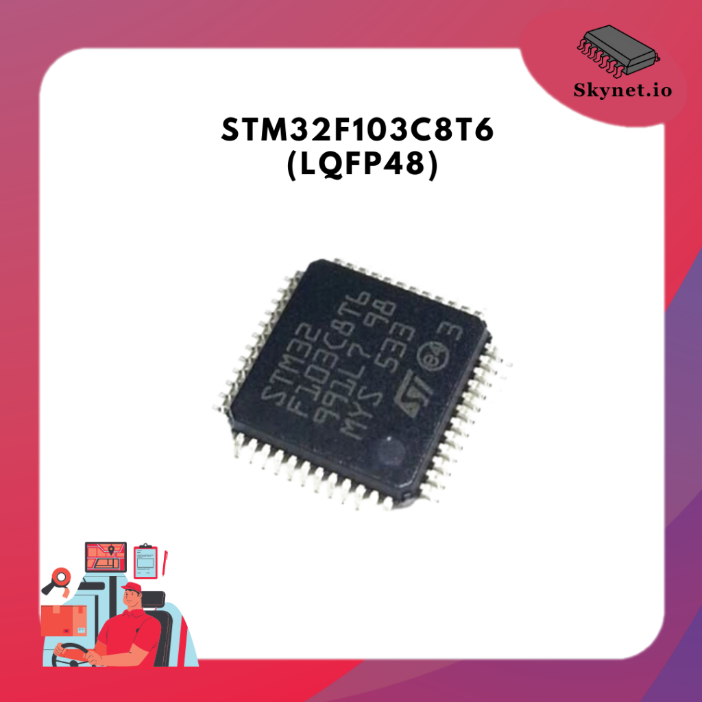 STM32F103C8T6 (LQFP48) Cortex M3 64K,20KB RAM ,2X12 ADC | Shopee Thailand