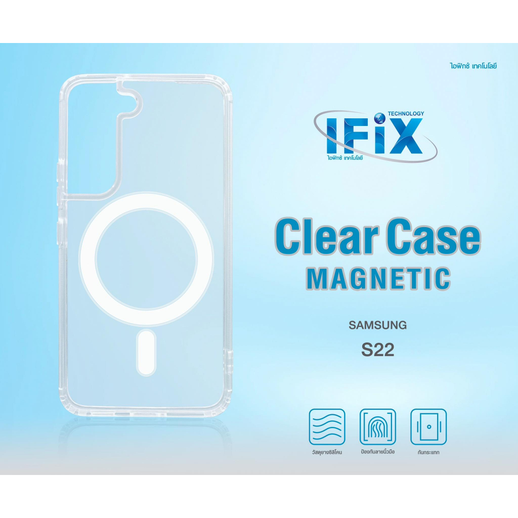 IFIX เคสใสกันกระแทก Samsung เหลืองช้า ไม่กินฟิล์ม S22-S25 Ultra | Shopee Thailand