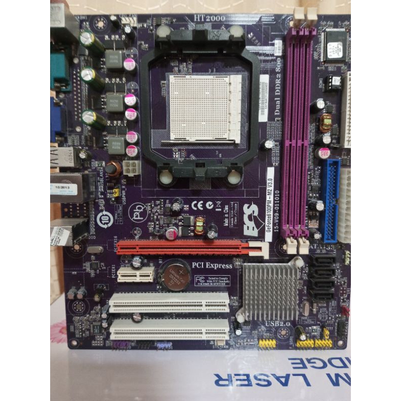 Mainboard AM2+/AM3 DDR2 ECS GeForce6100PM-M2 V3.0 Socket AM2+ รองรับ ...