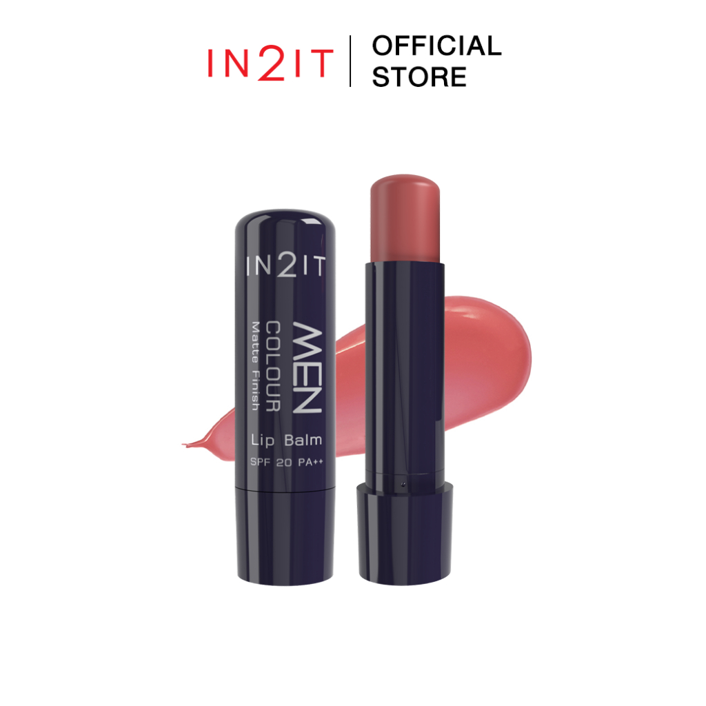 IN2IT MEN COLOUR MATTE FINISH LIP BALM SPF20 PA++ ลิปบาล์ม [MCBM ...
