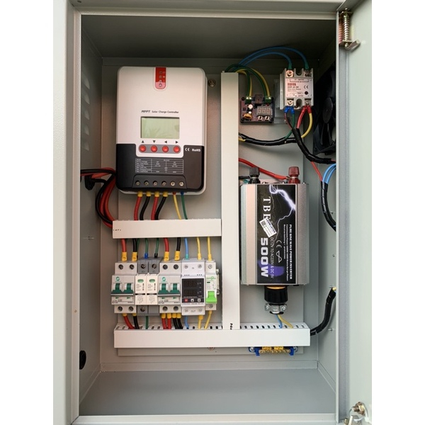 ชุดตู้โซลาร์เซลล์ สำหรับบ้านสวนขนาดเล็ก Off grid Solar cell ระบบ12โวลท์ ...