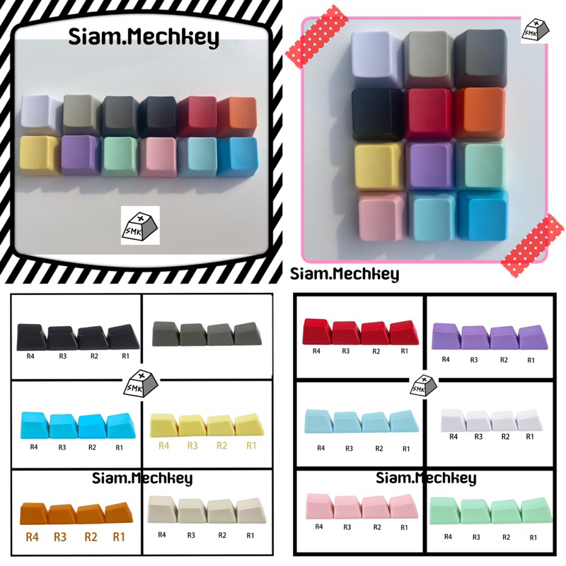 พร้อมส่ง ของแท้ คีย์แคป สี PBT คุณภาพดี OEM profile R1 R2 R3 R4 blank ...