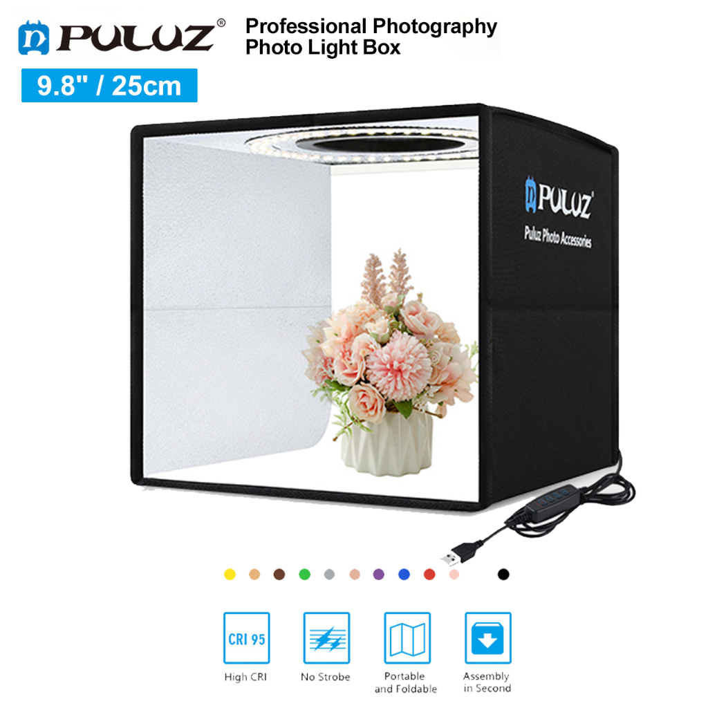 Puluz Led Studio Lightbox - กล่องถ่ายรูป เต้นท์ถ่ายรูป สตูดิโอแบบพับได้ ...