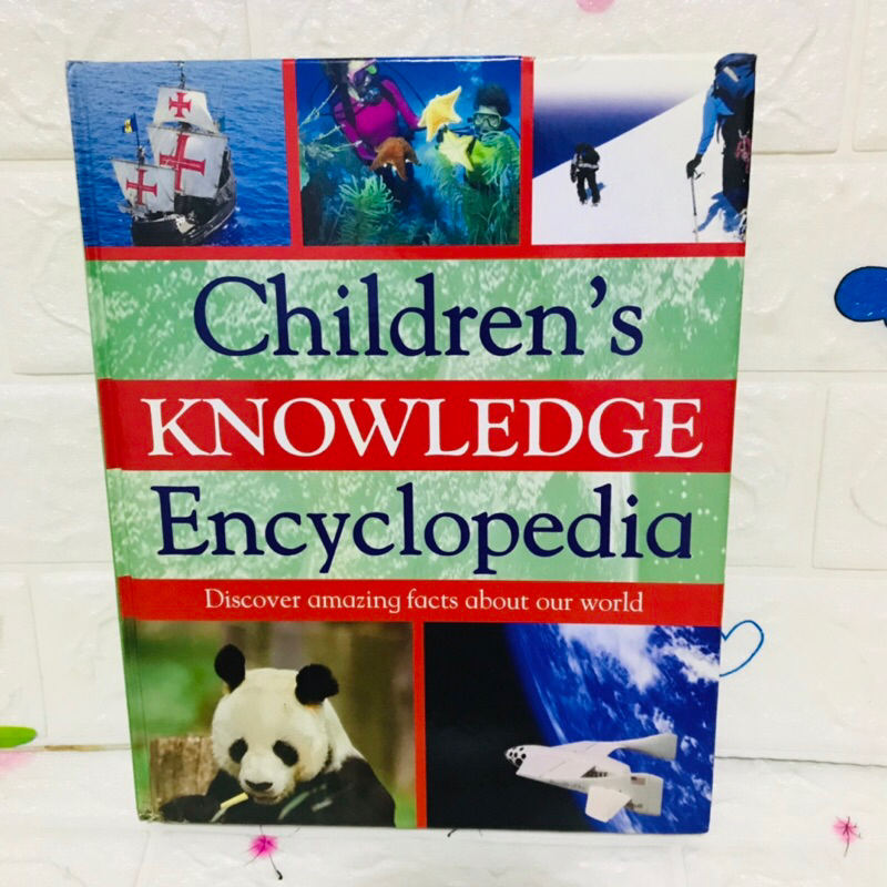 Children ‘s KNOWLEDGE Encyclopedia Discover amazing Facts about our world หนังสือความรู้ปกแข็ง ...
