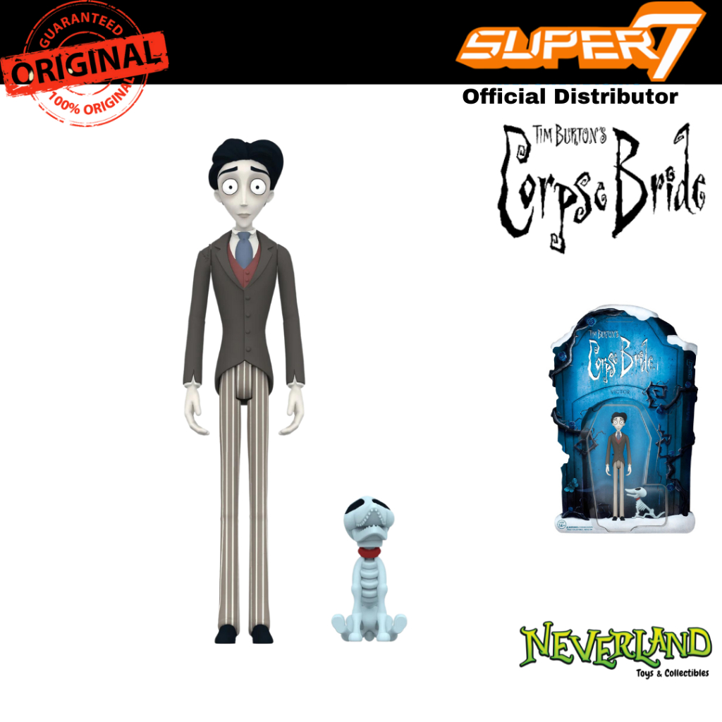 Super7 Corpse Bride Victor Van Dort Wave 1 ReAction Figure | Shopee ...