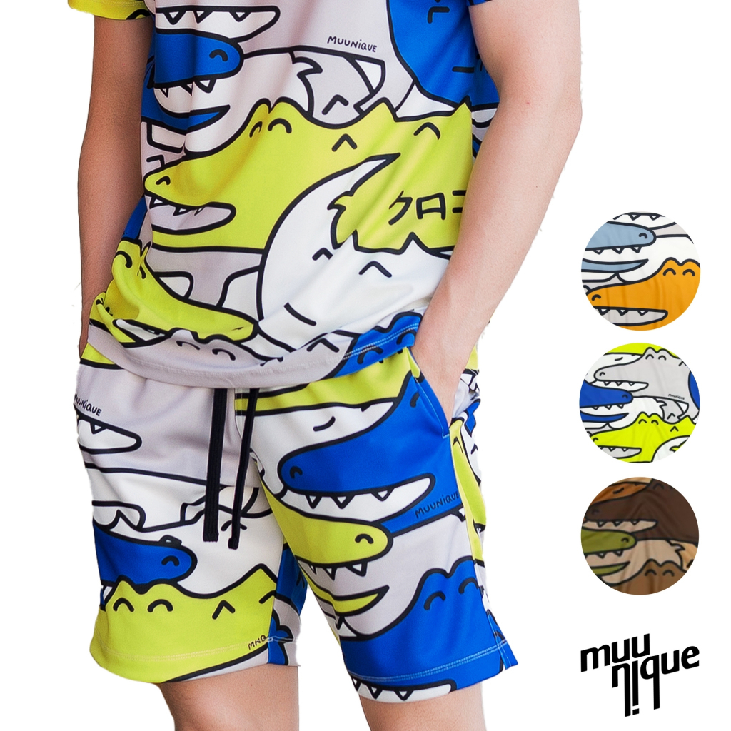 MUUNIQUE Short กางเกงขาสั้น รุ่น New Crocodile | Shopee Thailand