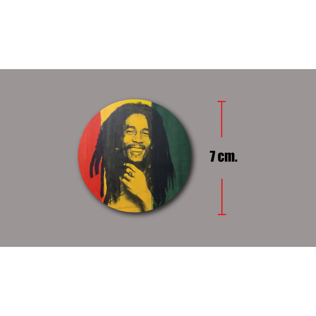 sticker pvc bob marley สติกเกอร์ บอม มาร์เลย์ งานออฟเซ็ทแท้ pvc กันน้ำ ...