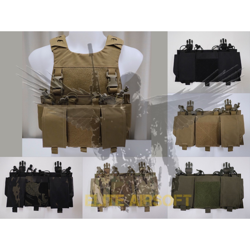 เพ้าแม็กกาซีนแบบ4ช่อง (5.56 Quadruple mag plate) (Velcro Front Panel ...