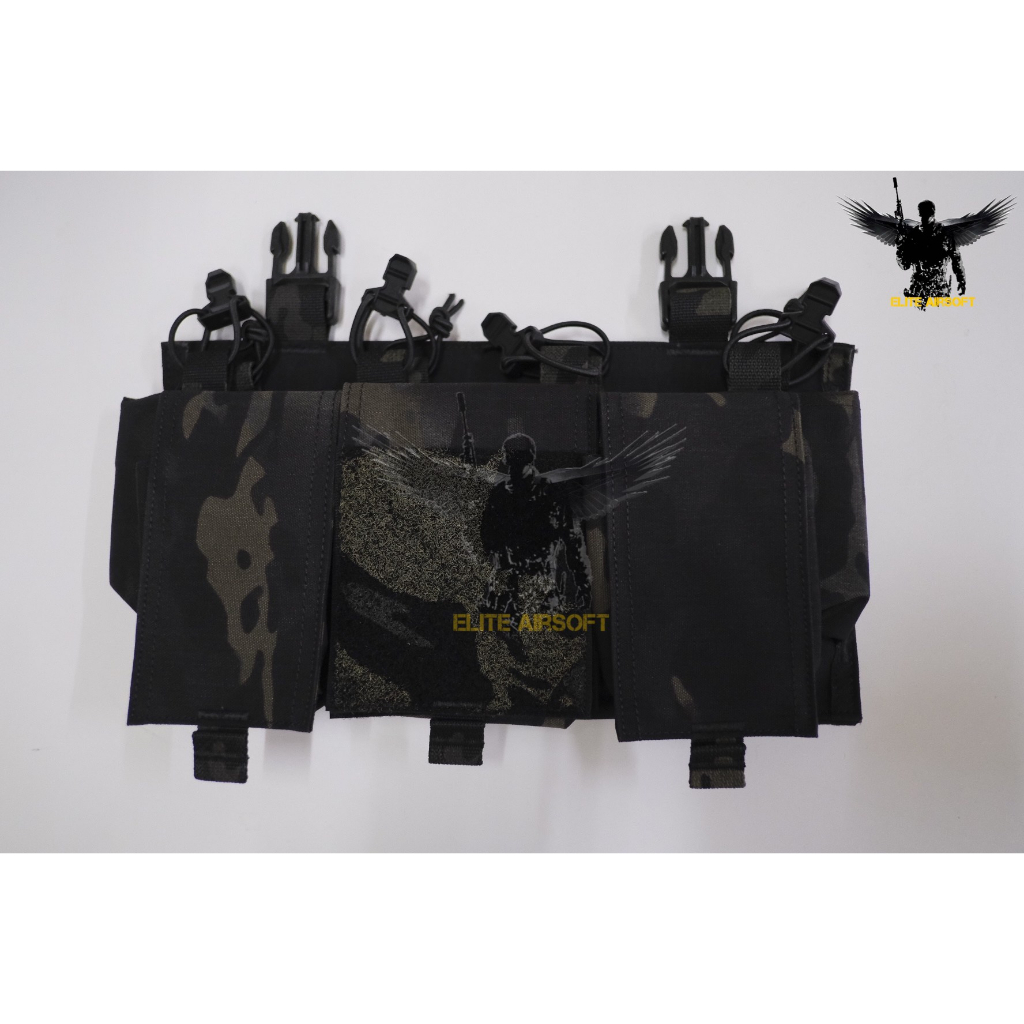 เพ้าแม็กกาซีนแบบ4ช่อง (5.56 Quadruple mag plate) (Velcro Front Panel ...
