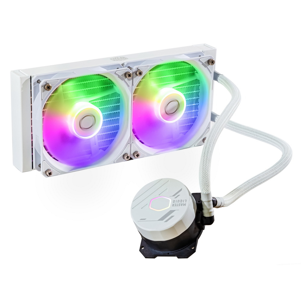 COOLER MASTER MASTERLIQUID 240L CORE ARGB WHITE 240mm Liquid CPU Cooler ...