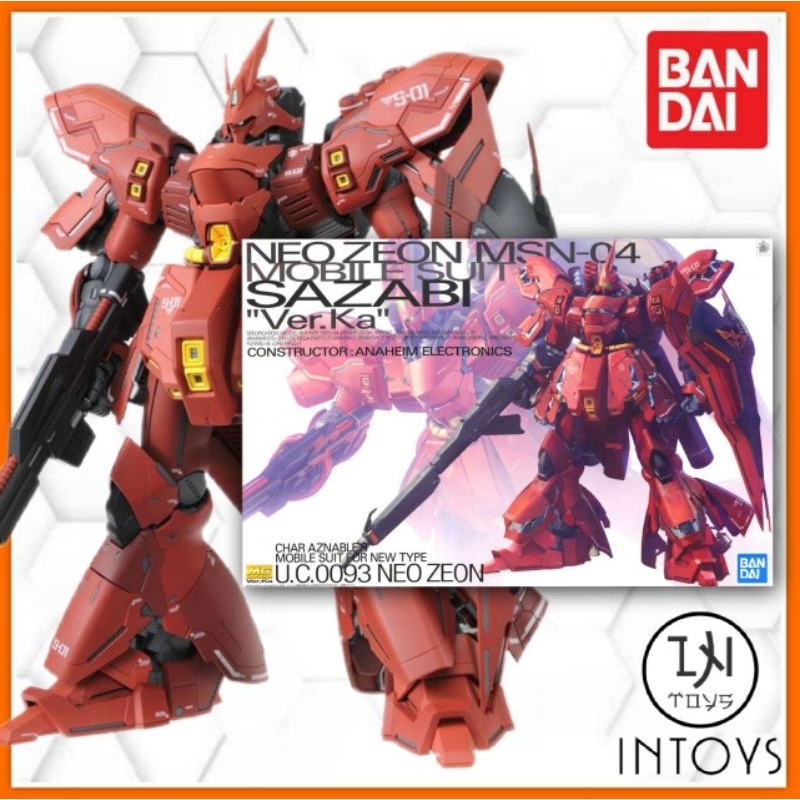 BANDAI - (MG) 1/100 NEO ZEON MSN-04 MOBILE SUIT SAZABI Ver.Ka ( Gunpla ...