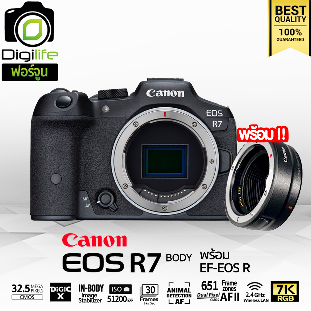 Canon Camera EOS R7 Body **พร้อม Adapter EF-EOS R - รับประกันร้าน Digilife Thailand 1ปี | Shopee ...