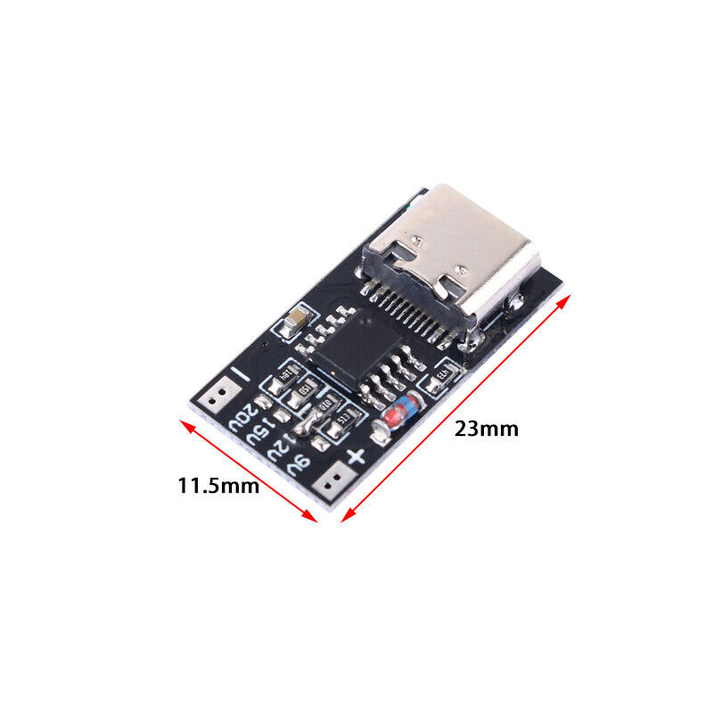 PD/QC Decoy Board Housing Fast Charge USB Boost Trigger Module Type-C 12V Quick Charge Board ...