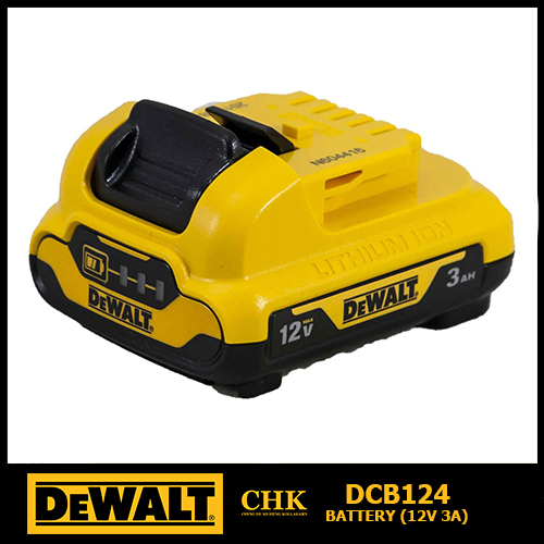 DEWALT แบตเตอรี่ 12V 3.0AH รุ่น DCB124 3ah Lithium-ion แบตเตอรี่ของแท้ ...
