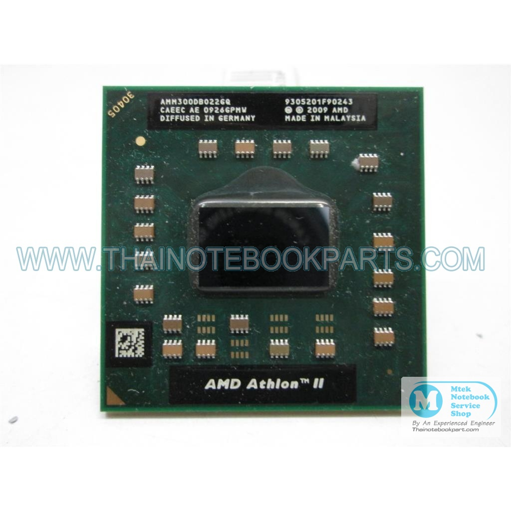 ซีพียู CPU AMD Athlon II Dual-Core Mobile M300 ความเร็ว 2.0GHz, L2 ...