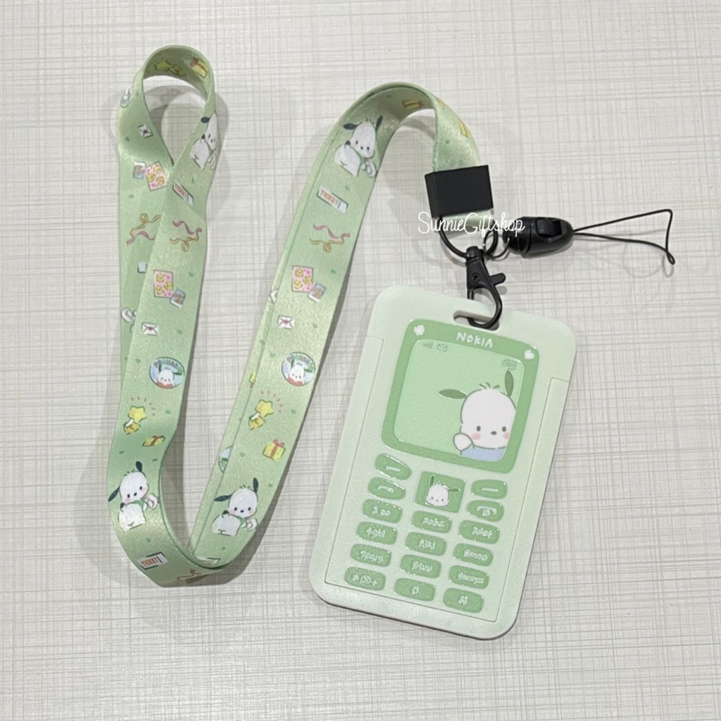 ที่ใส่บัตร ลายการ์ตูน พร้อม สายคล้องคอลายการ์ตูน แบบสไลด์ | Shopee Thailand