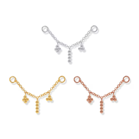 PiercingRoomByJay, โซ่ประดับสำหรับผิวแพ้ง่าย Dot Charms Chain เงินแท้ | Shopee Thailand