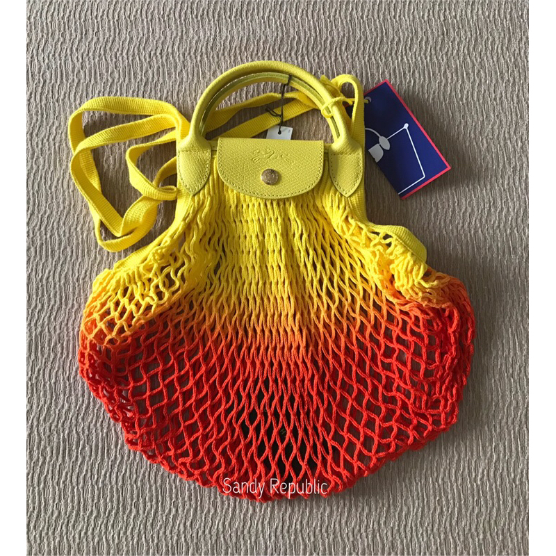 พร้อมส่ง * Longchamp Filet รุ่น limited สี yellow / orange | Shopee ...