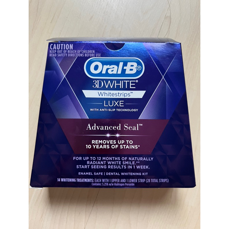 แผ่นฟอกฟันขาว Oral B รุ่น 3D White LUXE Advanced Seal WhiteStrips แบบ ...