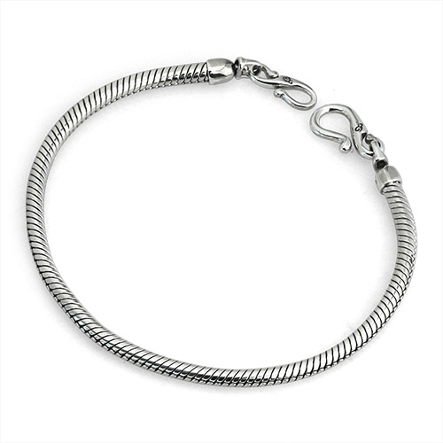 OHM Beads สร้อยข้อมือ OHM Plain Bracelet - Silver 925 Charm เครื่องประดับ บีด เงิน เแก้ว จี้ ...