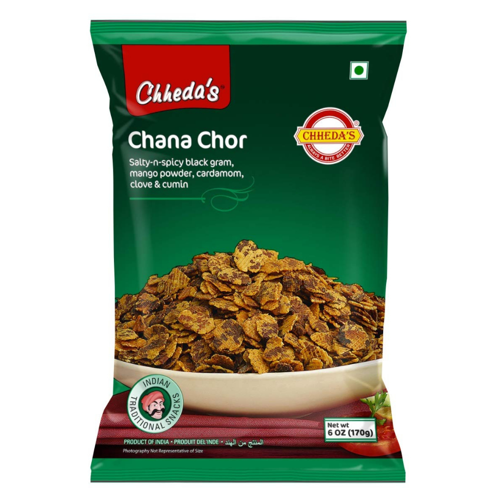 ขนมถั่วลูกไก่แผ่น ปรุงรสเครื่องเทศ Chana Chor Chickpea Chips Vegan ...
