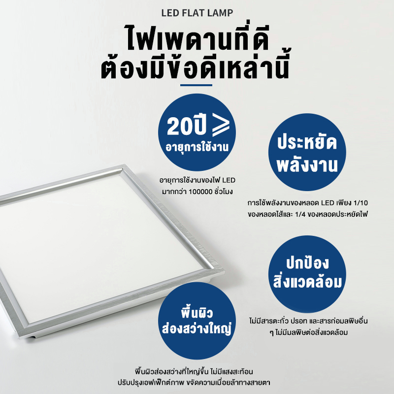 โคมฝังฝ้า ฝ้าเพดาน โคมเพดาน Lamptan LED Panel 400W 30x120cm ดาวไลท์ โคม ...