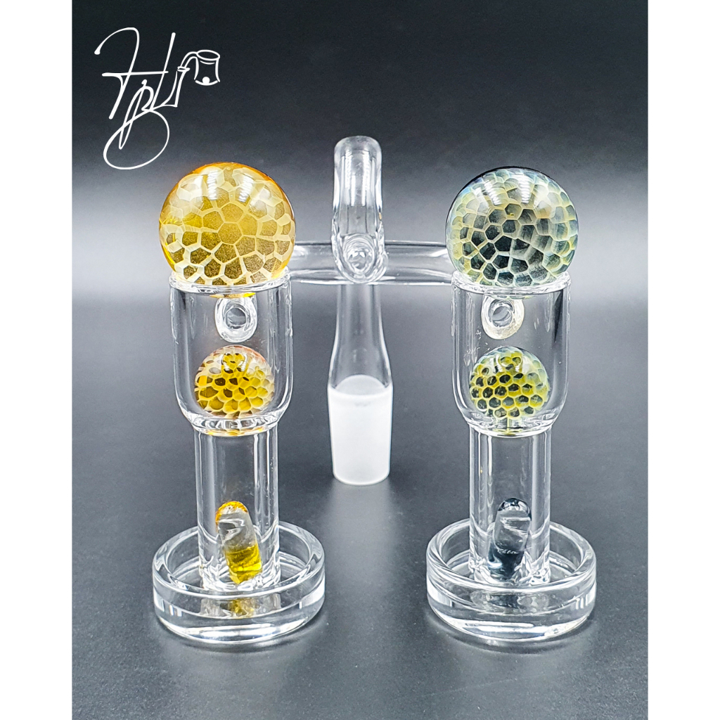 Terp Ball HoneyComb SET ลูกแก้วรังผึ้ง Carb Cap for Quartz Banger, Dab ...