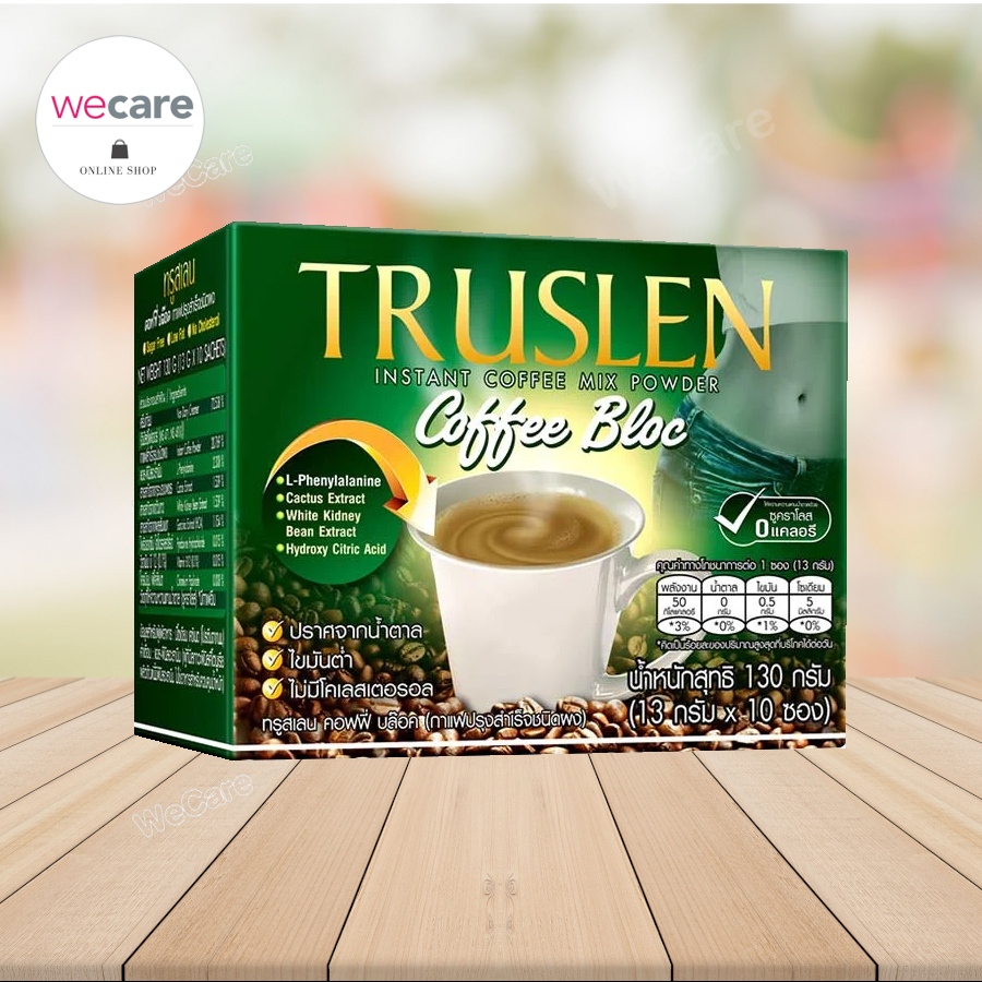 Truslen coffee bloc (1กล่องมี 10 ซอง) ทรูสเลน คอฟฟี่ บล็อก กาแฟ ...