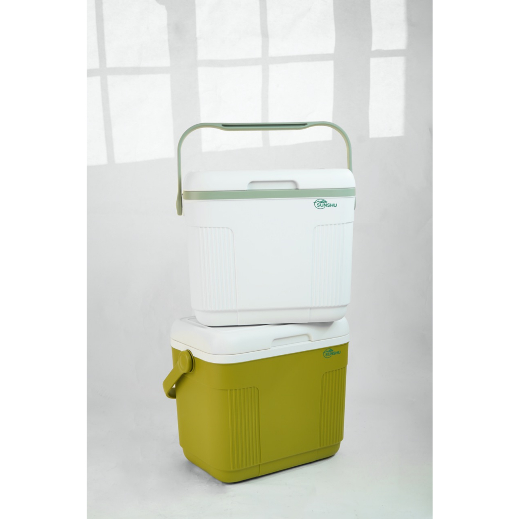 SUNSHU กระติกน้ำแข็งพกพา กระติกเก็บความเย็น ขนาด สามารถเก็บความเย็นได้นานถึง 48 ชม | Shopee Thailand