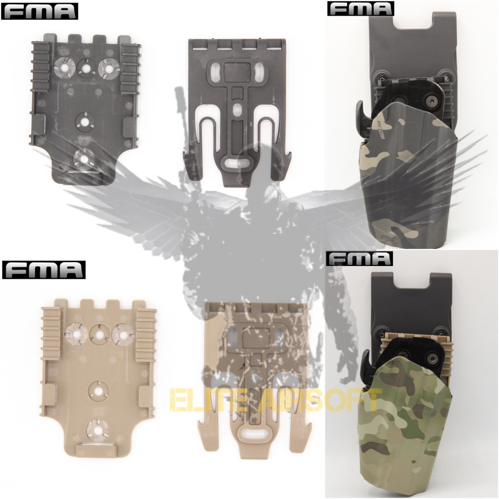 Quick Locking System ยี่ห้อ FMA (เพลตก้ามปูปลดไว) (ก้ามปูปลดไว) วัสดุ : Nylon น้ำหนัก : 65กรัม ...