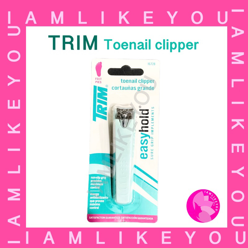 TRIM toenail clipper easy hold sure grip implements กรรไกรตัดนิ้วหัวแม่ ... TRIM toenail clipper easy hold sure grip implements กรรไกรตัดนิ้วหัวแม่ ...