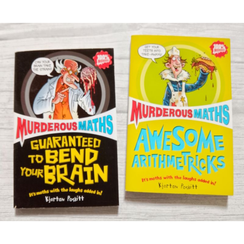 Murderous Maths To bend your brain Awesome Arithme tricks หนังสือภาษา ...