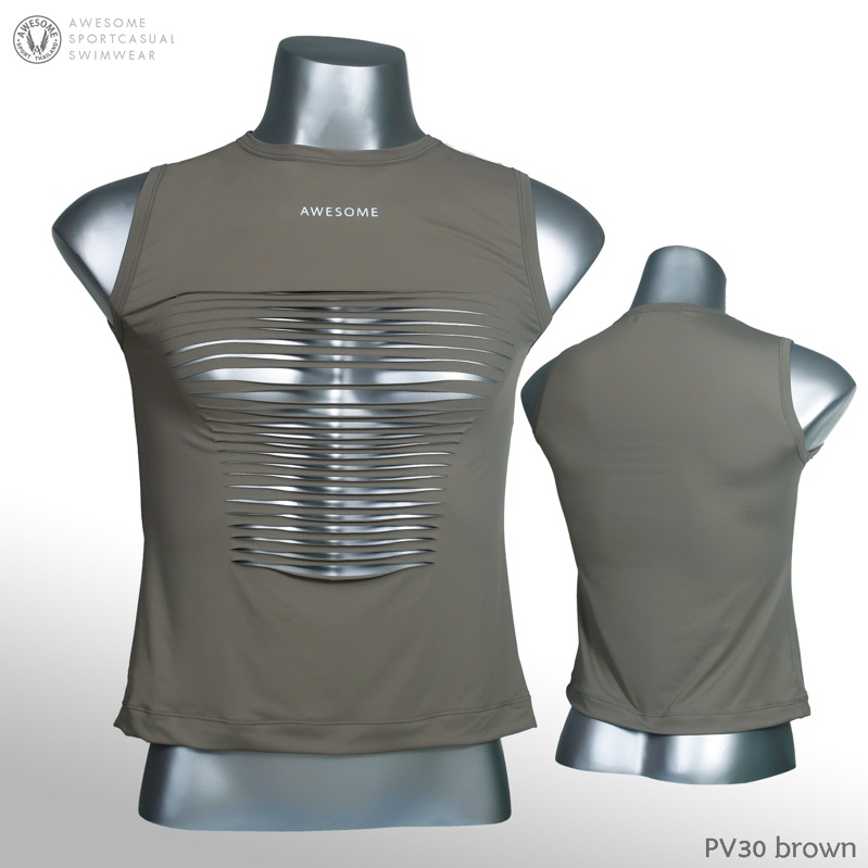 PV30 เสื้อรัดรูปแฟชั่น awesome sport | Shopee Thailand