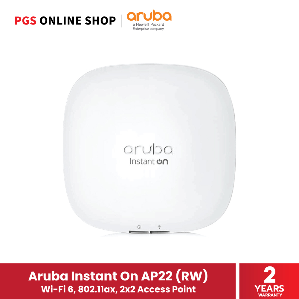 Aruba Instant On AP22 (R4W02A) Indoor Wi-Fi 6 อุปกรณ์กระจายสัญญาณ 802.11ax, 2x2 Access Point ...