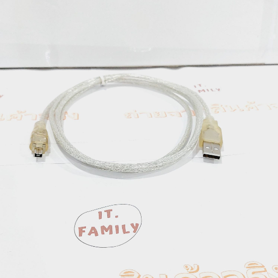 สาย FireWire 400 (IEEE 1394) iLink DV 4 ขา ออก USB 2.0 ยาว 1.2 M (ออก ...