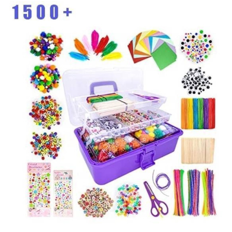 Tub of Craft Box set ชุดอุปกรณ์งานประดิษฐ์ | Shopee Thailand