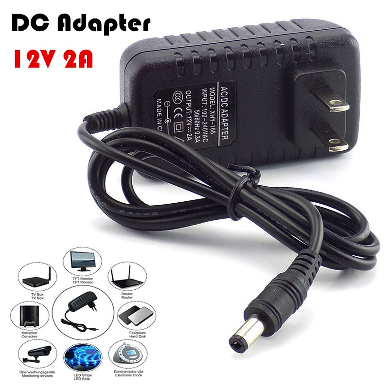 DC Adapter 12V 2A อะแดปเตอร์ CCTV Adapter 12V 2A 2000 mAh สำหรับกล้องวงจรปิด (หัว 5.5 x 2.5MM ...