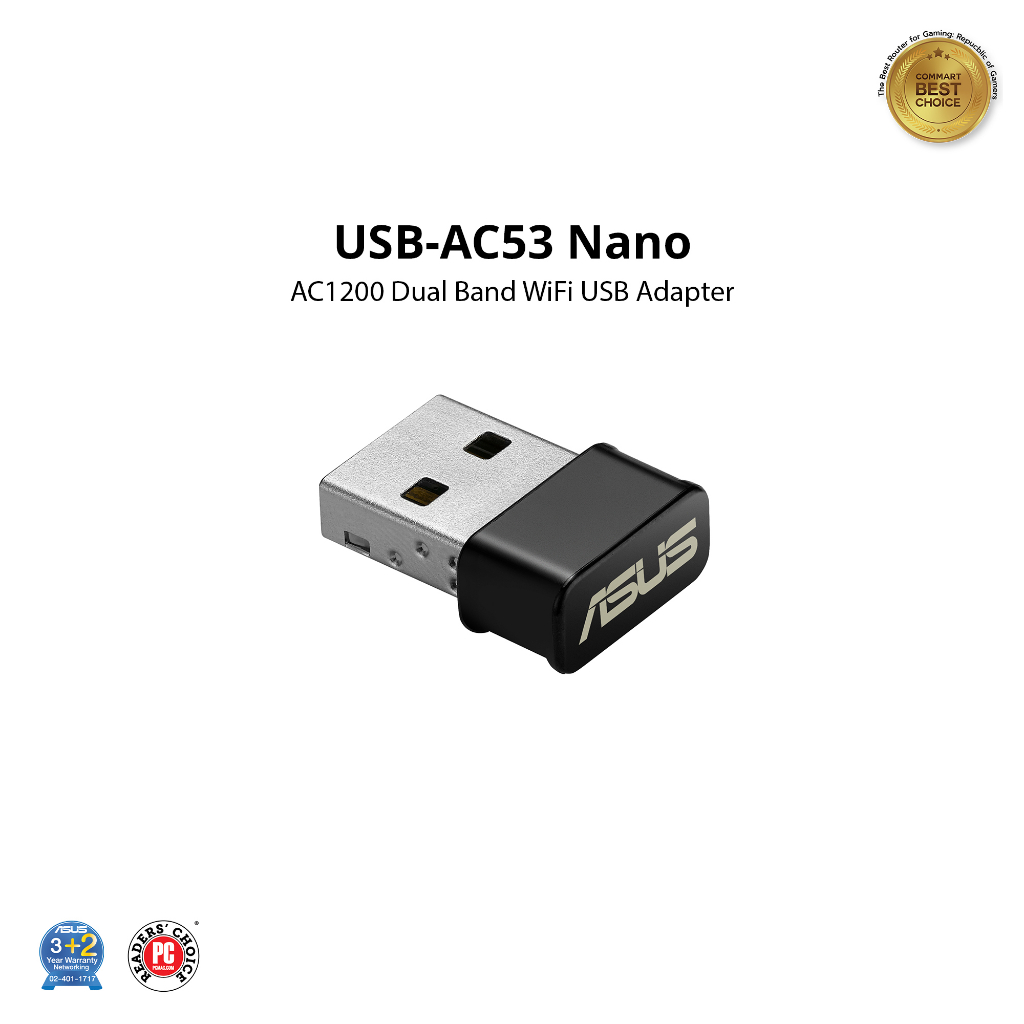 ASUS USB-AC53nano AC1200 USB wifi adapter | Shopee Thailand