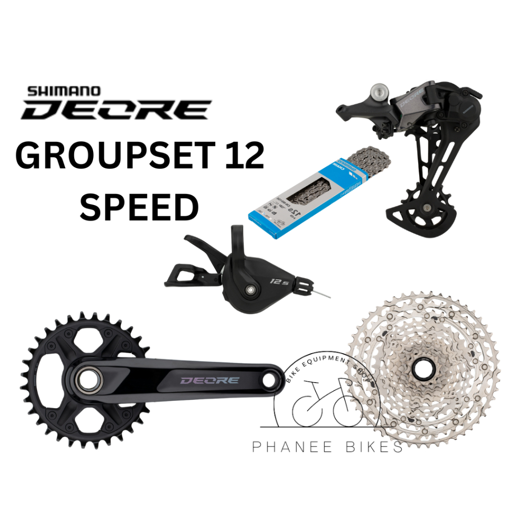 ชุดเกียร์ Groupset Shimano Deore 12 Speed รุ่น M6100 แบบจานใบเดียว 1×12 ...